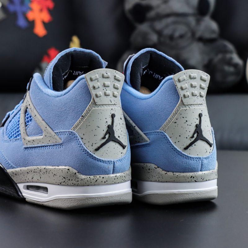 Jordan 4 University Blue Reps – UNC Suede Replica Sneakers